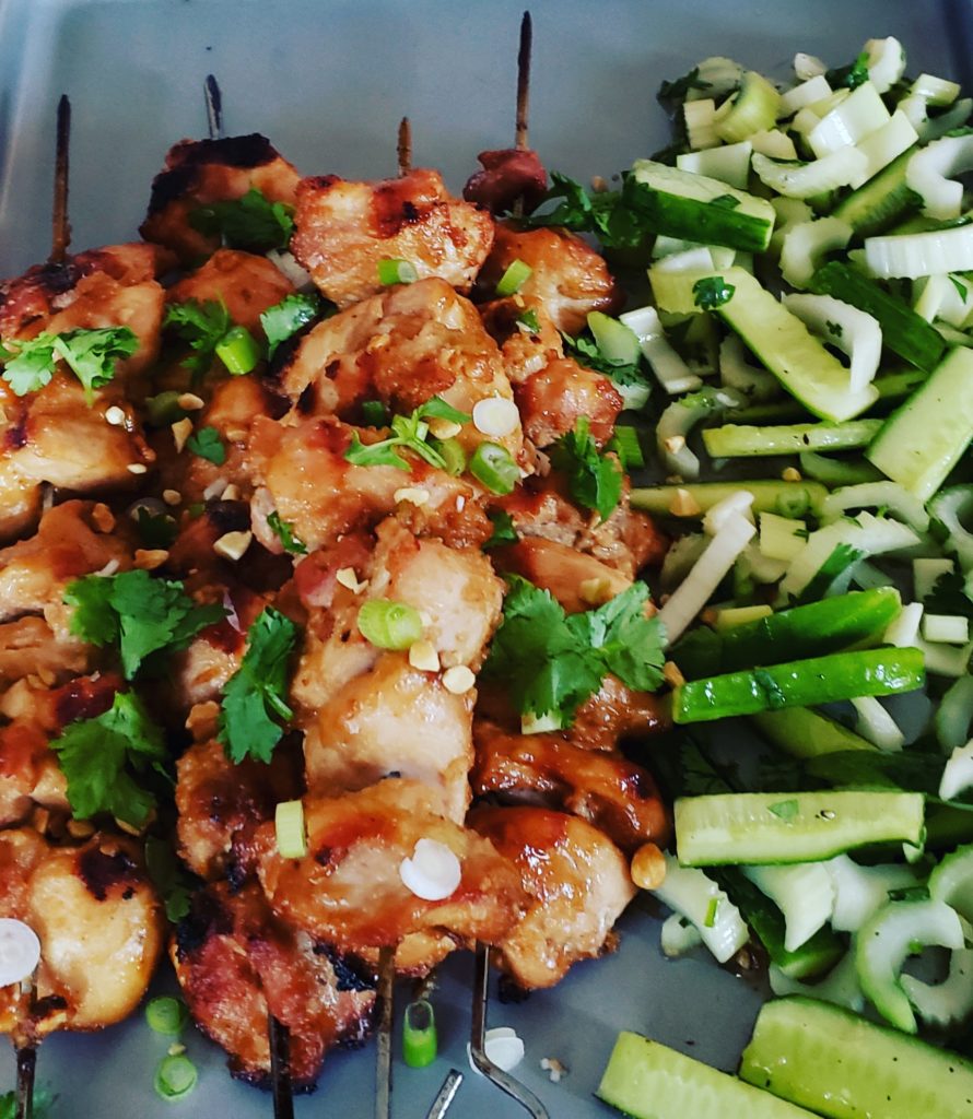 Brochettes poulet satay - Les Saveurs de Marie