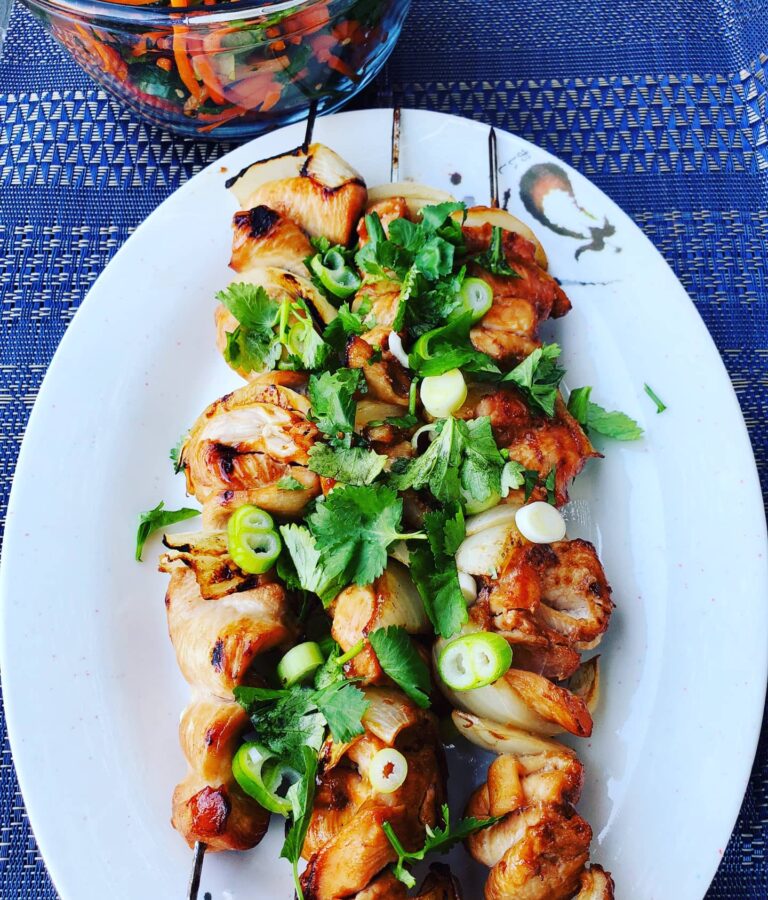 Brochettes de poulet Satay (sans arachide) - Les Saveurs de Marie