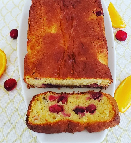 Pain à l'orange et aux canneberges - Les Saveurs de Marie