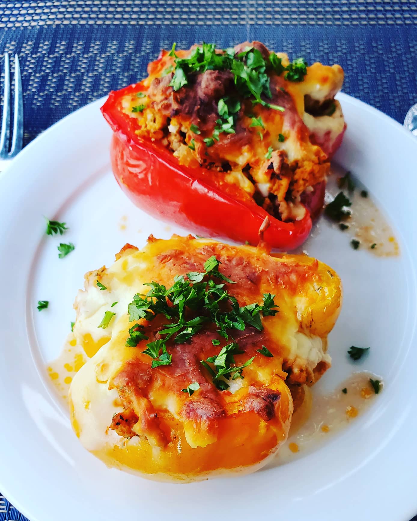 Poivrons farcis à l'italienne - Les Saveurs de Marie