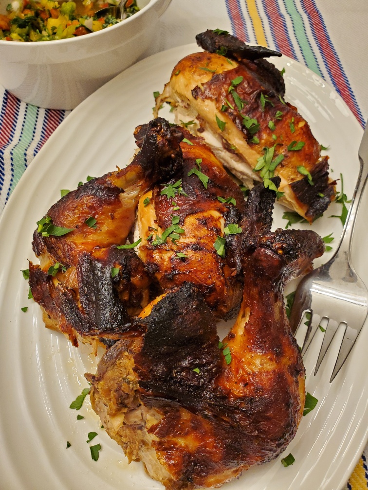 Poulet à la péruvienne à la braise (Pollo a la brasa) - Les Saveurs de ...